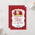 Rainbow Ladybug 4th Birthday Invitations Girl | Zazzle