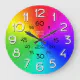 Rainbow Learn to Tell Time Classroom Clock | Zazzle