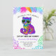 Rainbow Leopard Party Animals Birthday Invitation | Zazzle