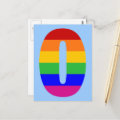 Rainbow Letter O Postcard | Zazzle