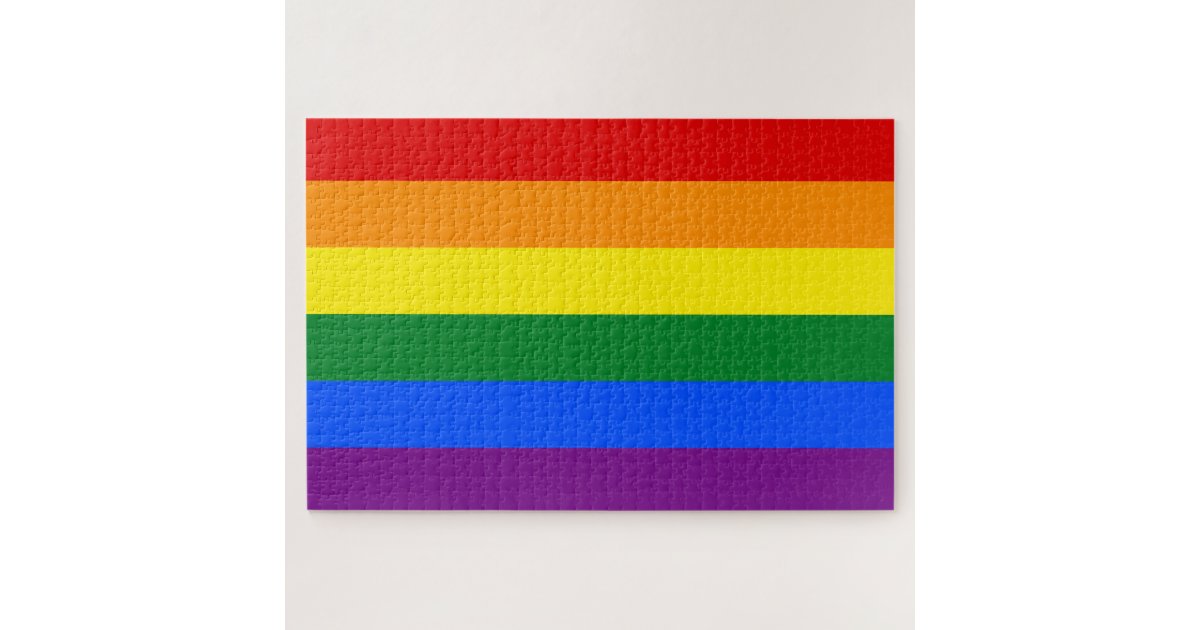 Rainbow (LGBT) Flag Jigsaw Puzzle | Zazzle