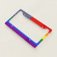 Rainbow LGBTQ American Pride Diversity Flag License Plate Frame | Zazzle