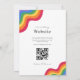 Rainbow LGBTQ Gay QR Code Pride All in One Wedding Invitation | Zazzle