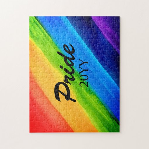 Rainbow LGBTQ Pride 20YY Jigsaw Puzzle | Zazzle