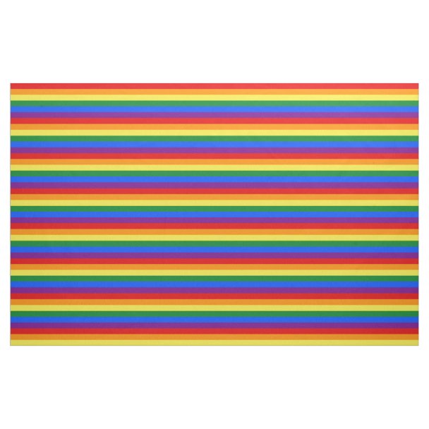 Gay Pride Fabric Rainbow Love Fabric Pride Fabric | Zazzle
