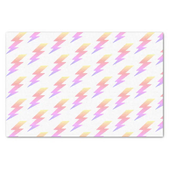 Rainbow Lightning Bolt Tissue Paper | Zazzle