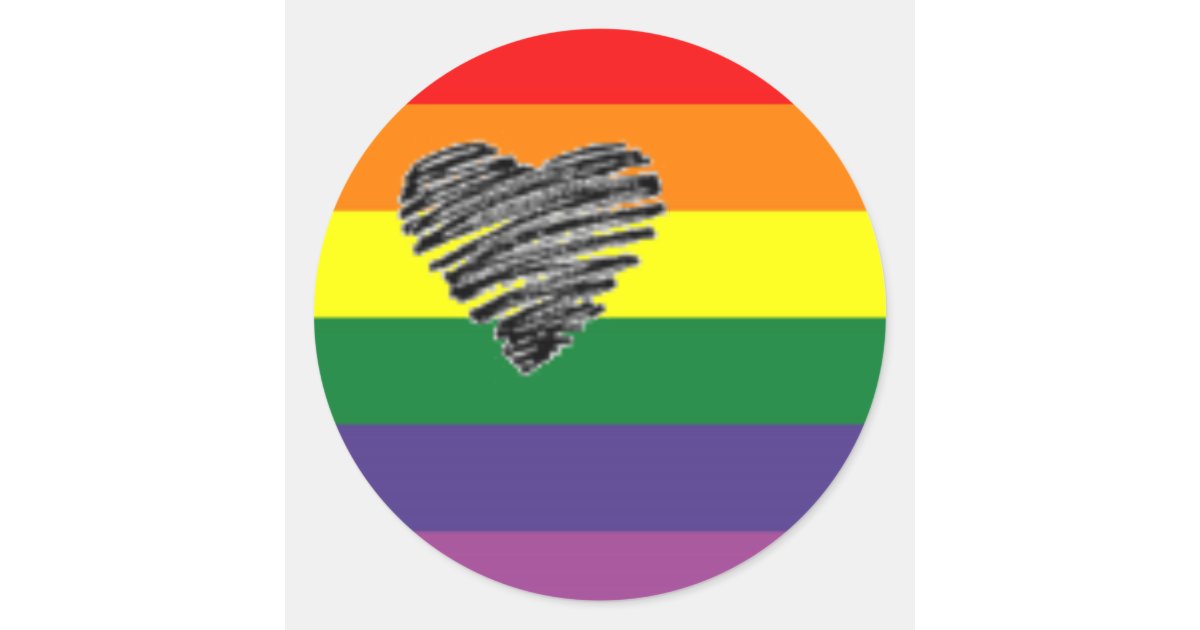 rainbow Love Sticker | Zazzle