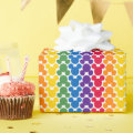 Rainbow Mickey Icon Pattern Wrapping Paper | Zazzle