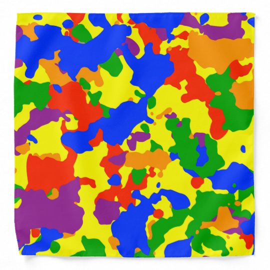 Rainbow Military Camouflage Army Pride Bandana | Zazzle.com
