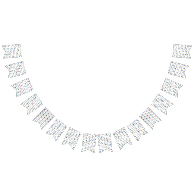 Rainbow Music Notes (White) Party Bunting Flags | Zazzle