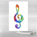 Rainbow musical key treble clef magnetic dry erase sheet | Zazzle