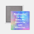 Rainbow Namaste Magnet | Zazzle