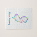 Rainbow New Jersey map Jigsaw Puzzle | Zazzle
