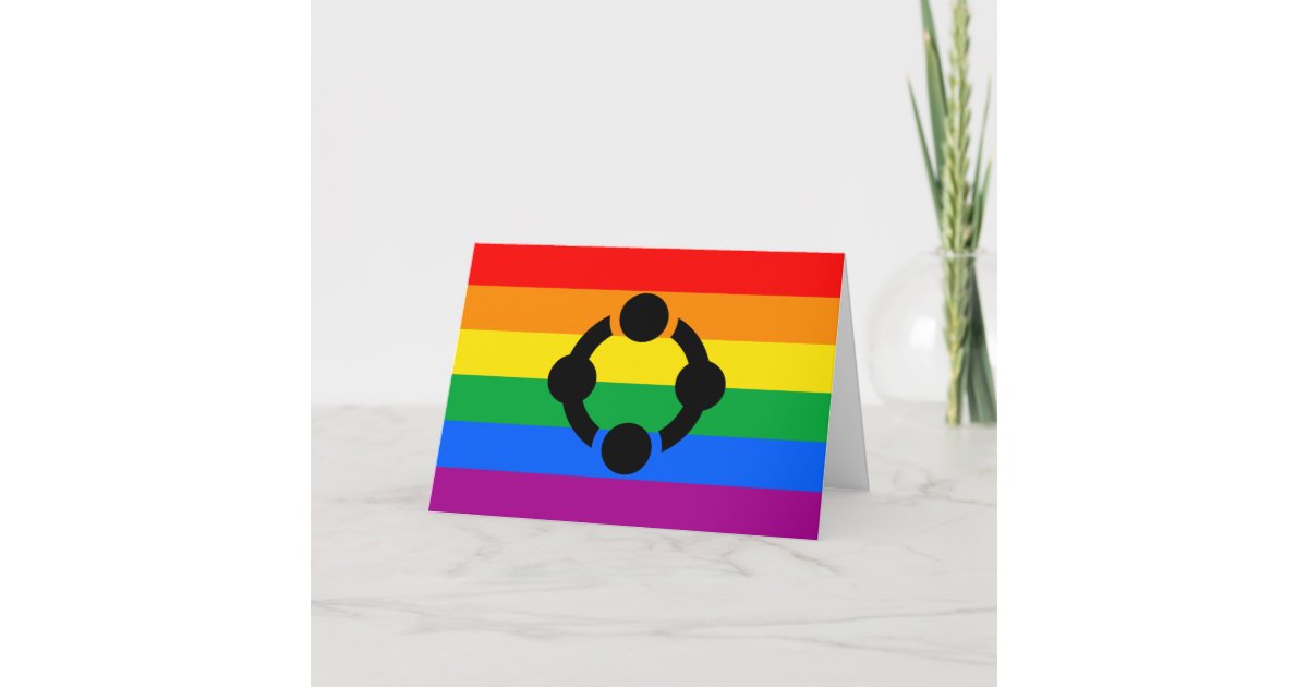 Rainbow Niche Pride Flag Holiday Card | Zazzle