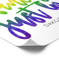 Rainbow Nothing Fancy Just Love | Casual Wedding Poster | Zazzle