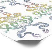 Rainbow Octopus Nautical Zen Doodle Illustration Temporary Tattoos | Zazzle