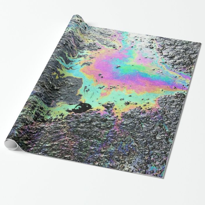 Rainbow Oil Slick Wrapping Paper | Zazzle.com
