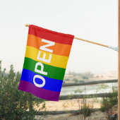 Rainbow Open Sign Flag | Zazzle