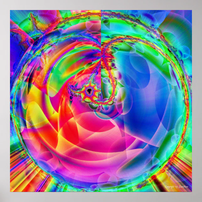 Rainbow Orb Poster | Zazzle
