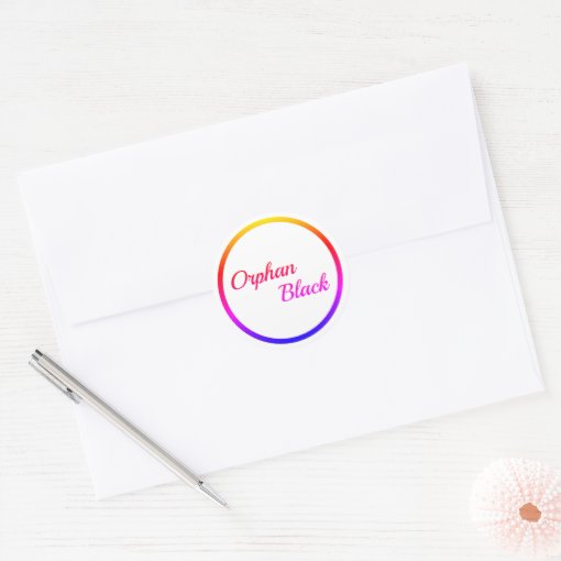 Rainbow Orphan Black Sticker | Zazzle
