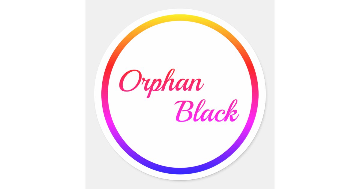 Rainbow Orphan Black Sticker | Zazzle