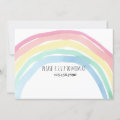 RAINBOW PARTY,WATERCOLOR RAINBOW BIRTHDAY, SIMPLE INVITATION | Zazzle