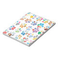 Rainbow Paw Prints Notepad | Zazzle