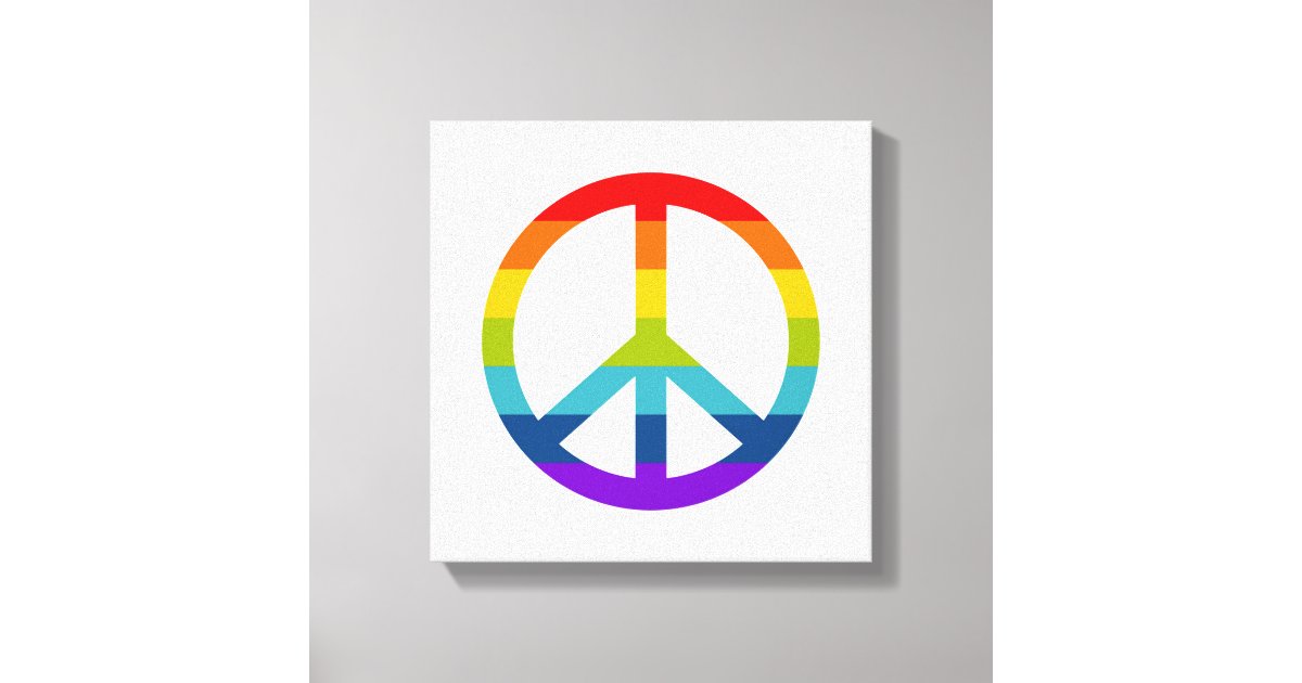 Rainbow Peace Sign | Zazzle