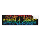 Rainbow Peace Sign Bumper sticker | Zazzle
