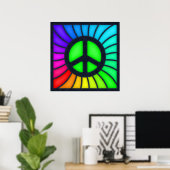 Rainbow Peace Sign Poster | Zazzle