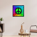 Rainbow Peace Sign Poster | Zazzle