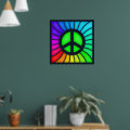 Rainbow Peace Sign Poster | Zazzle