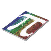 Rainbow Pi Sign Notepad | Zazzle