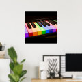 Rainbow Piano Poster | Zazzle