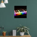 Rainbow Piano Poster | Zazzle