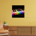 Rainbow Piano Poster | Zazzle
