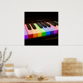 Rainbow Piano Poster | Zazzle