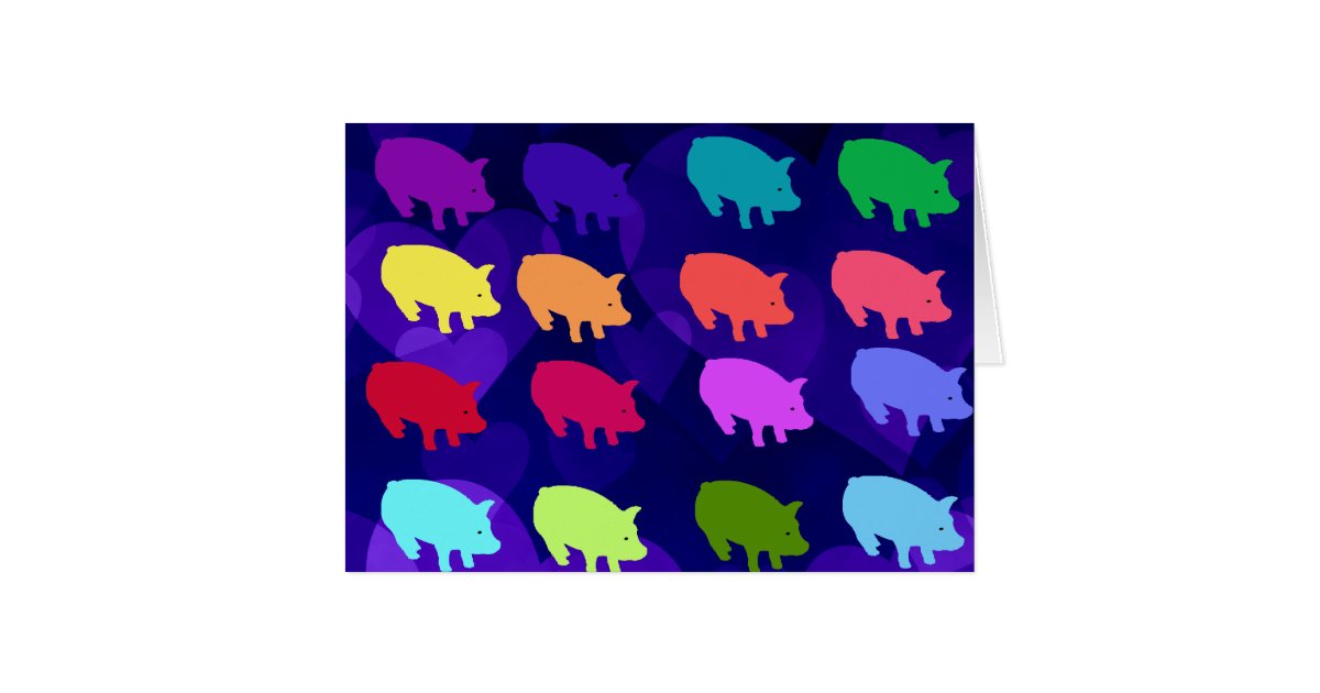 Rainbow Pigs | Zazzle