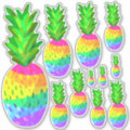 Rainbow Pineapple Stickers, All Sizes of Sticker | Zazzle