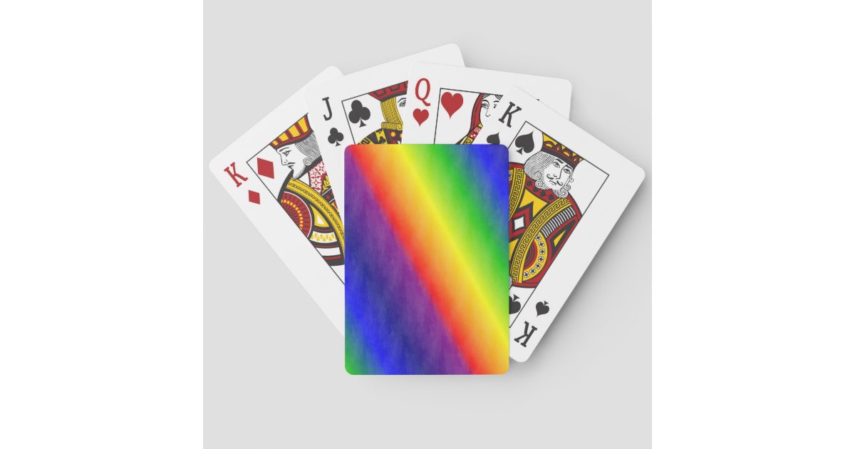 Rainbow Playing Cards | Zazzle.com