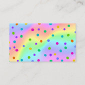Rainbow Polka Dot Customizable Business Cards | Zazzle