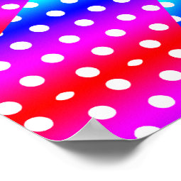 Rainbow Polka Dot Kaleidoscope Mandala Poster | Zazzle