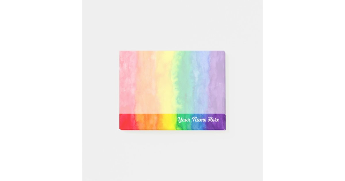 Rainbow Post it Note | Zazzle