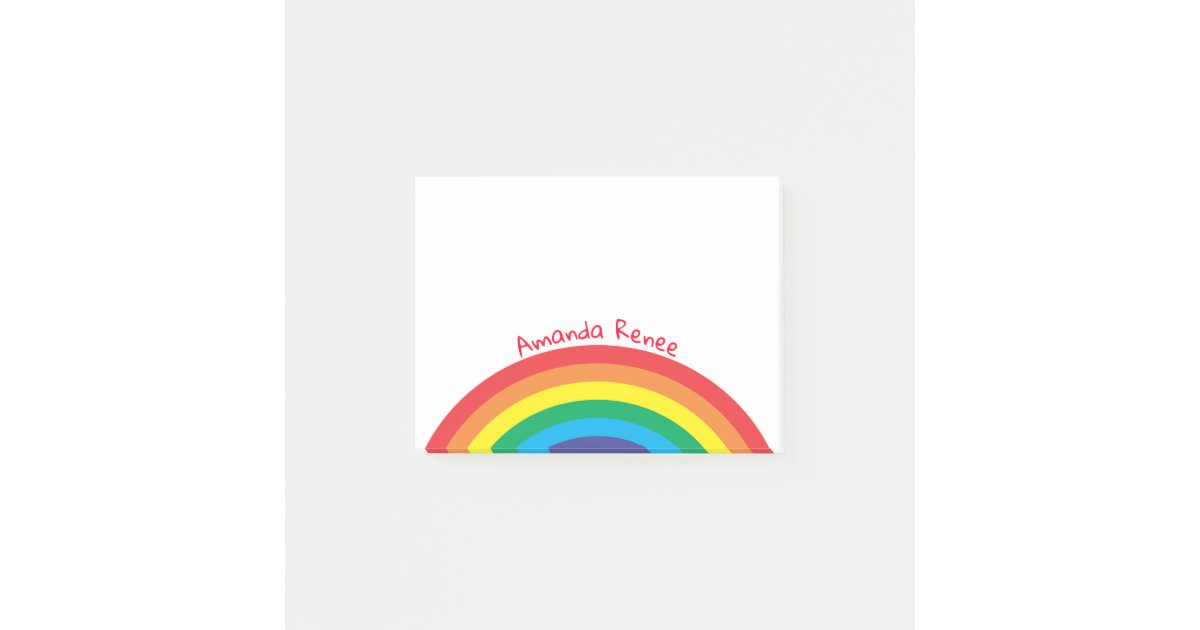 Rainbow Post-it Notes | Zazzle