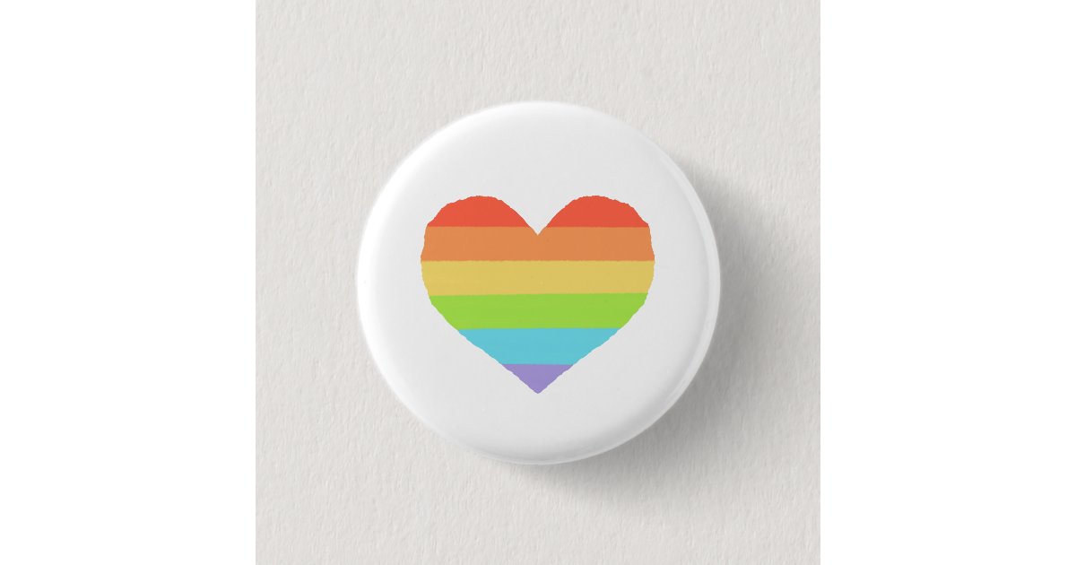 Rainbow Pride Badge Button | Zazzle