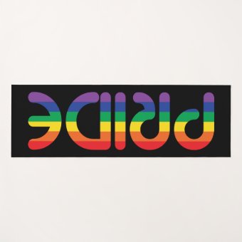 Rainbow Pride Balloon Letters Yoga Mat | Zazzle