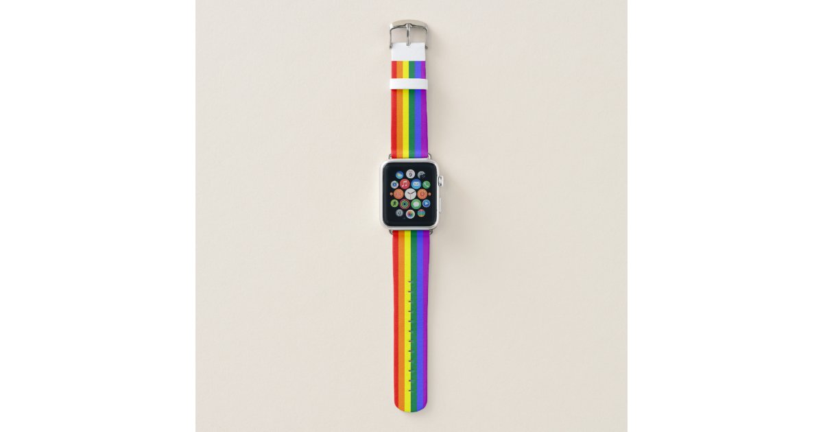Rainbow Pride Flag Apple Watch Band | Zazzle