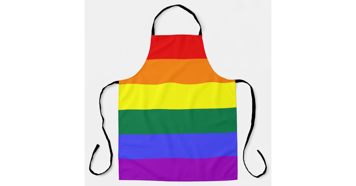 Rainbow Pride Flag Apron | Zazzle