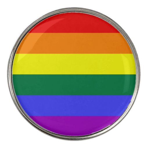 Rainbow Pride Flag Golf Ball Marker | Zazzle