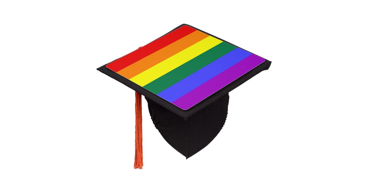 Rainbow Pride Flag Graduation Cap Topper | Zazzle